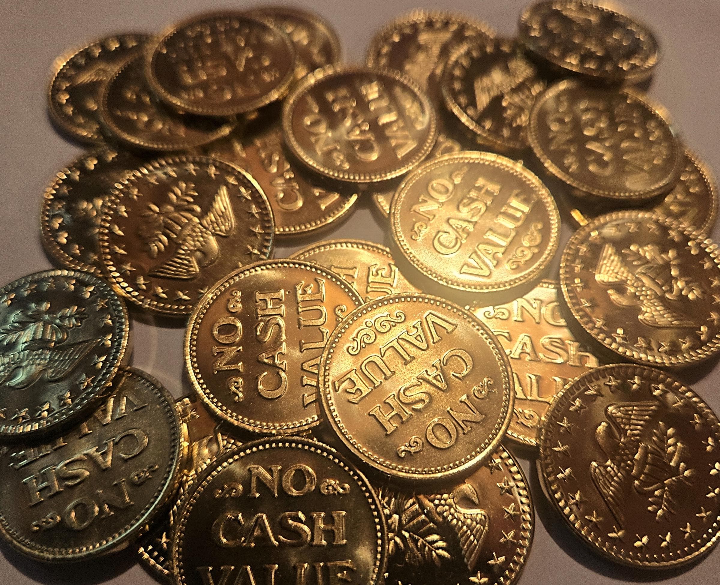 Brass Arcade Tokens: Eagle Design, Made in USA (25 Count, 0.900") - Etsy