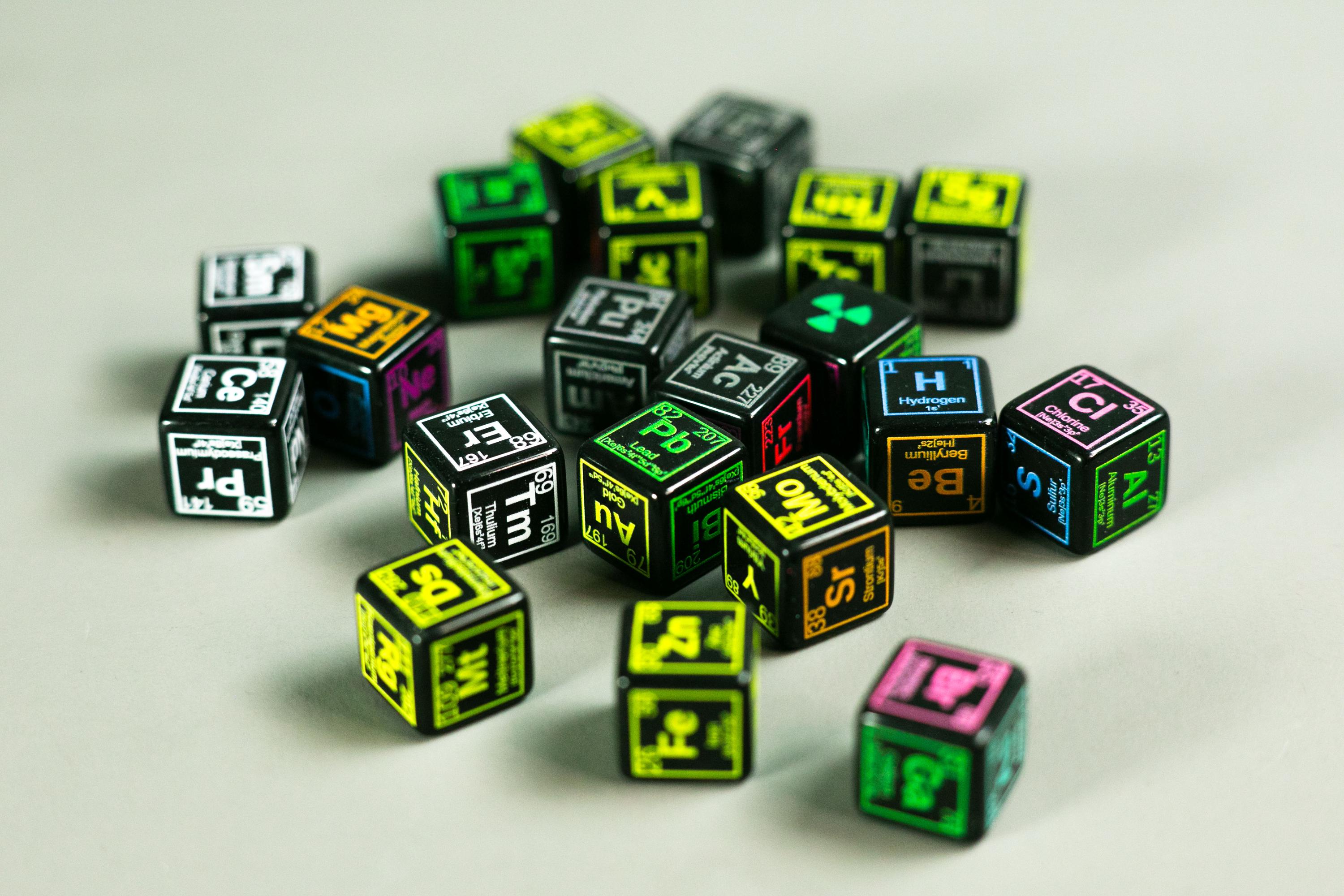 Periodic Table Dice - 118 Element, 20 Dice Full Set - Etsy