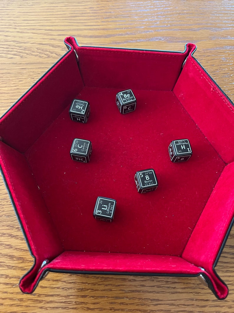 Set of 6 Periodic Table Dice Element Dice - Etsy