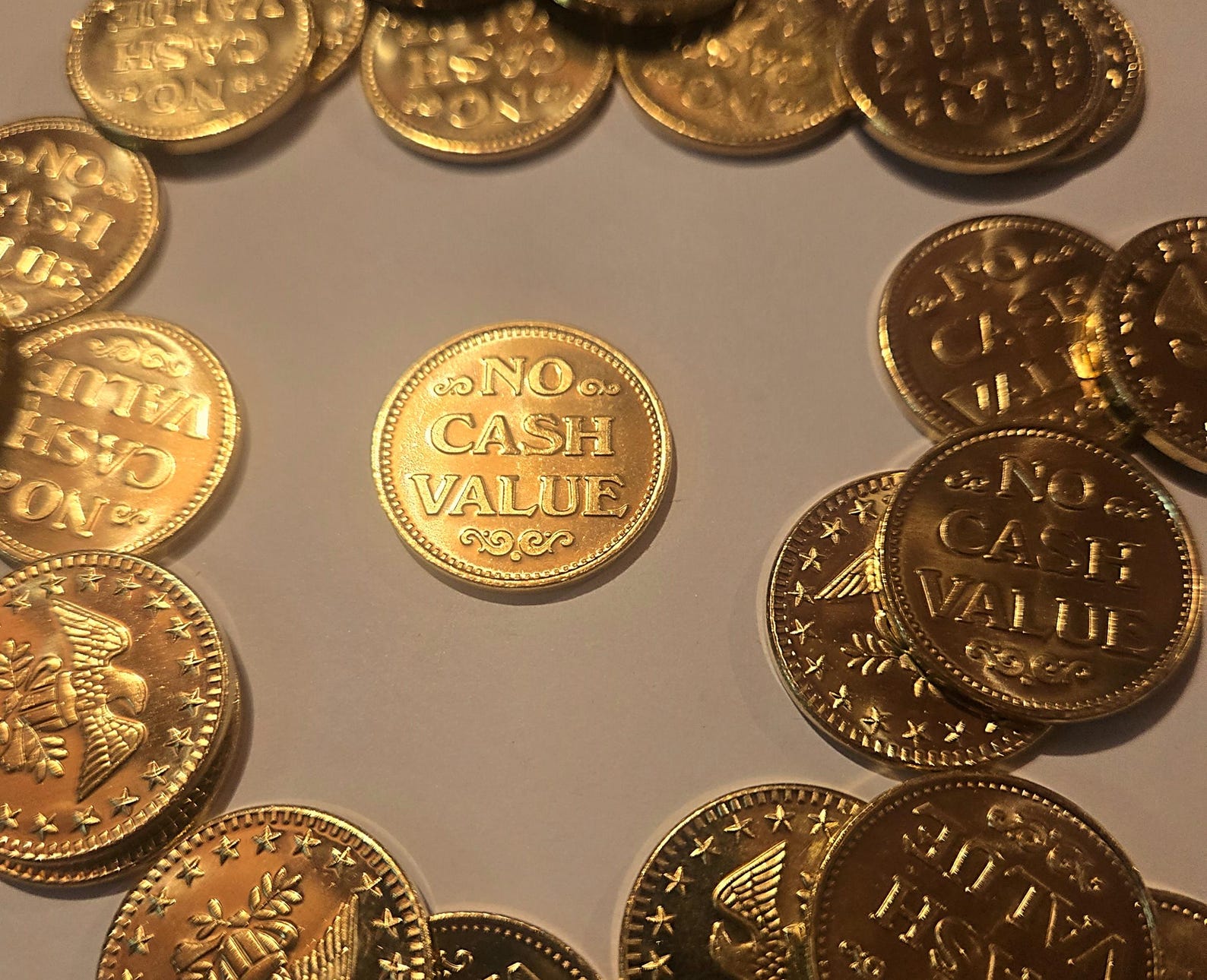Brass Arcade Tokens: Eagle Design, Made in USA (25 Count, 0.900") - Etsy
