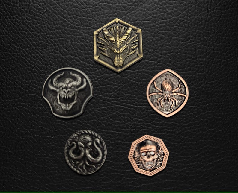 10 Skeleton Gaming Tokens - Metal Tokens - 18mm - Zinc Alloy - Etsy