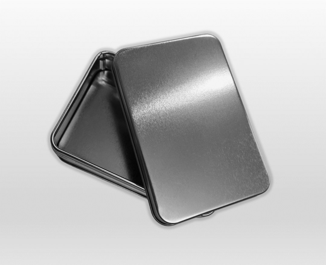 Silver Metal Playing Card Tin: Trinket Storage (4x2.63x1.13") - Etsy