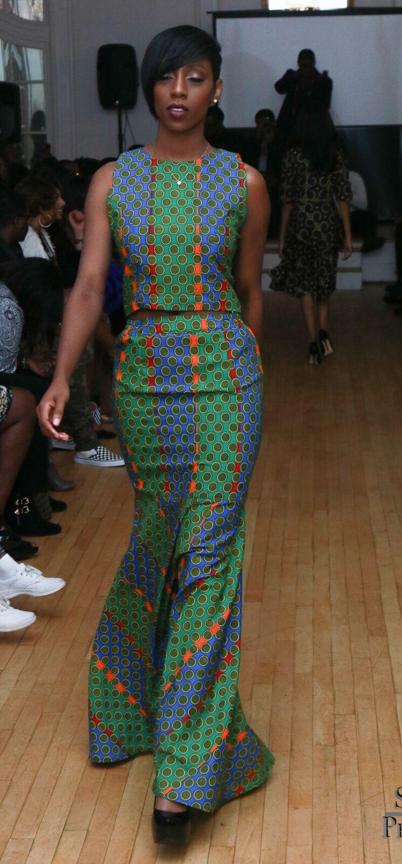 Adaure African Print Mermaid Skirt Set - Etsy