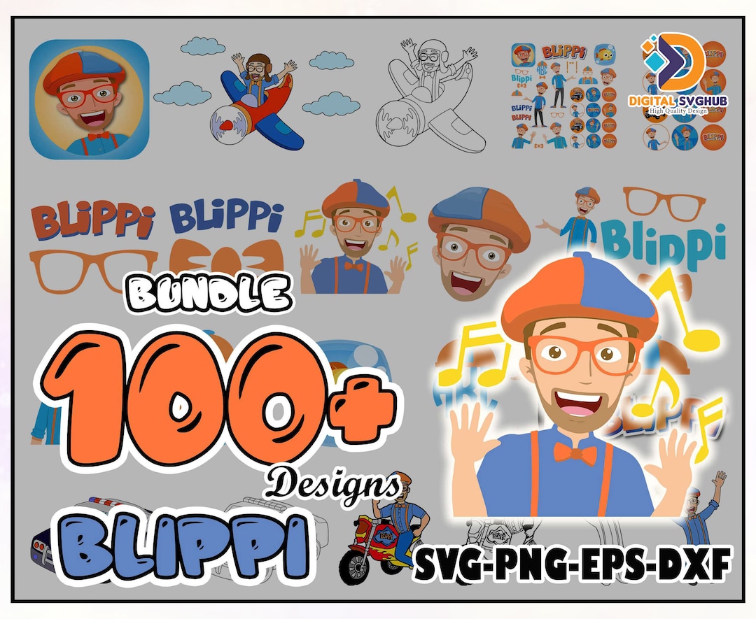 Blippi SVG Bundle Happy Birthday Blippi Svg Blippi - Etsy Australia
