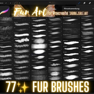 Procreate Realistic Fur Brushes for Procreate - Realistic Animal Fur ...