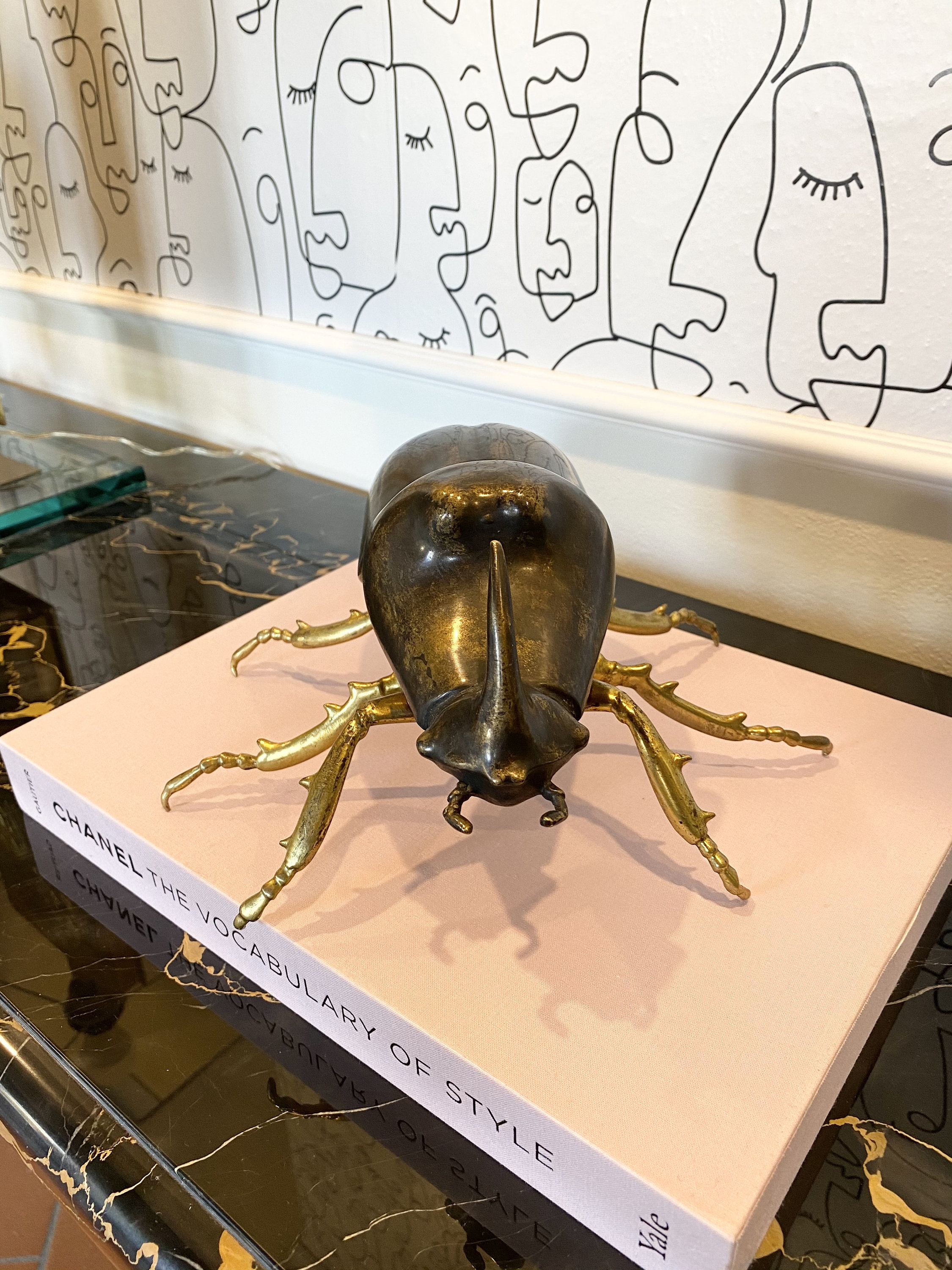 Foundry Brass Male Beetle Statue, Brass Sculpture, Brass Ornament ...