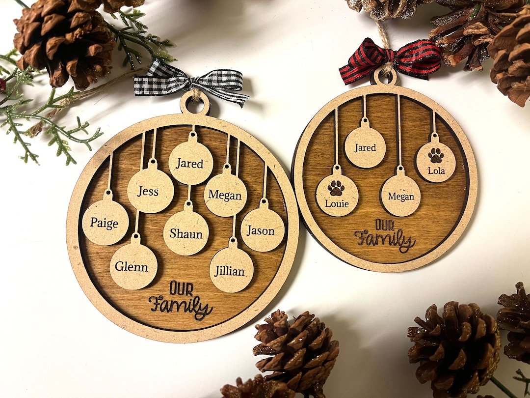 Personalized Family Ornament Personalized Gift Christmas - Etsy