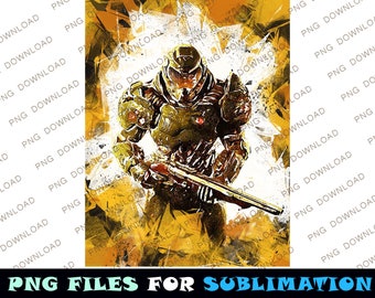 Doomguy Wall Art - Etsy