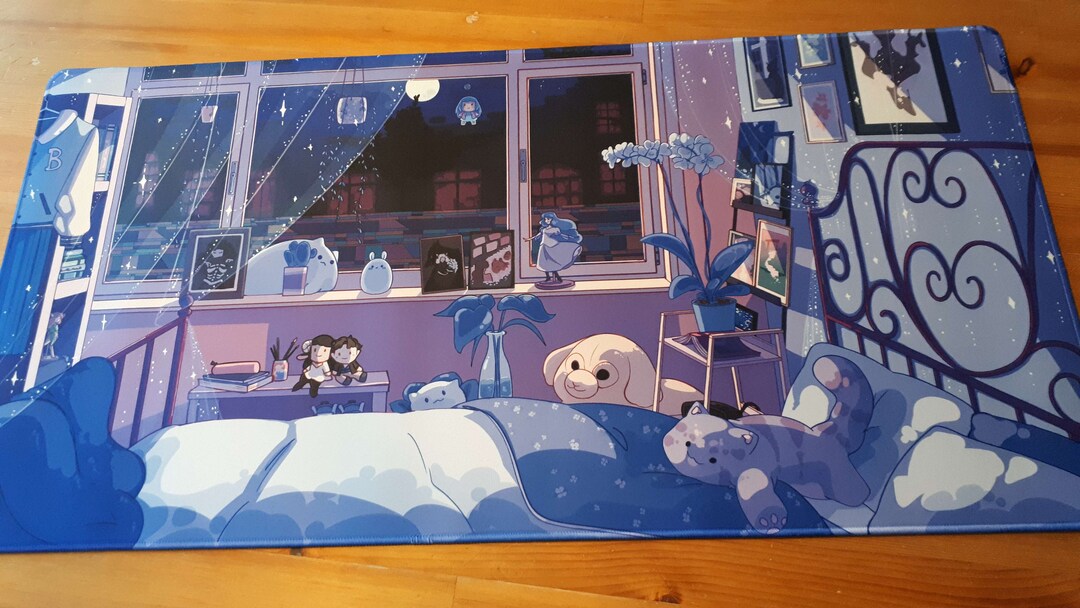 Goodnight Lofi! XL Gamer Deskmat - Etsy