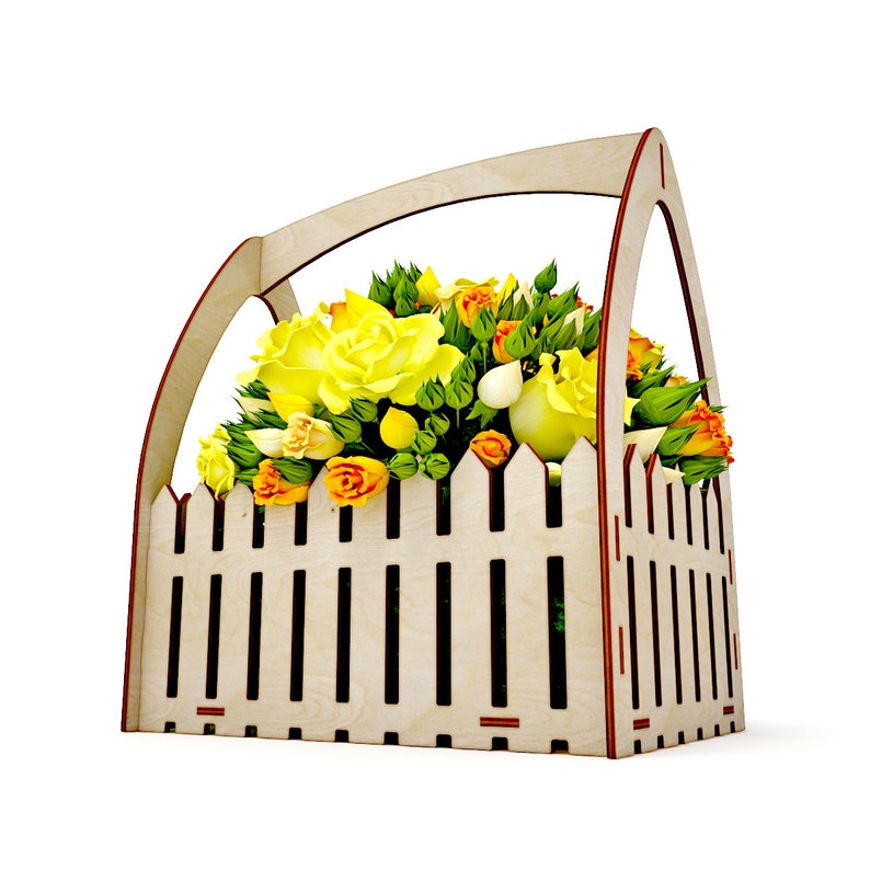 Flower box vector for CNC svg vector file vector cut file | Etsy