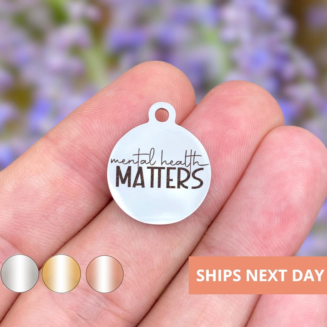 Mental Health Matters Charms Custom Engraved Charms Personalized ...