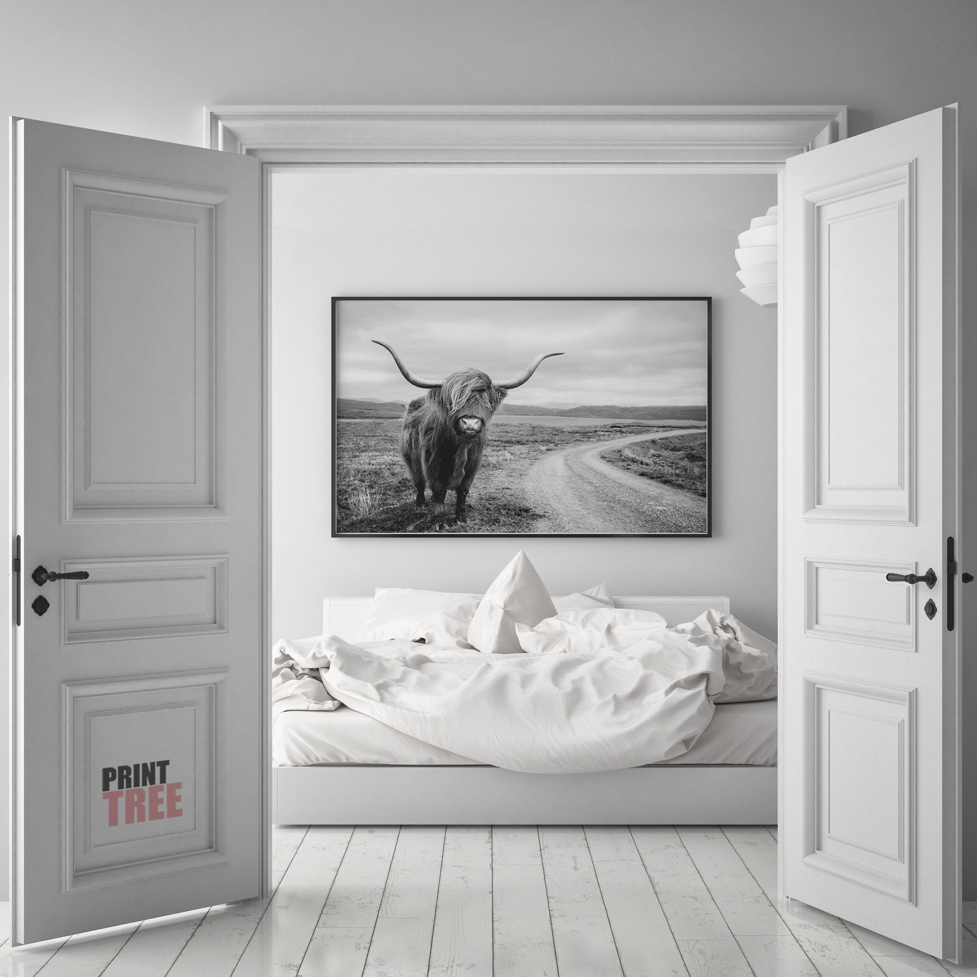 Highland Cow / Modern Farmhouse Decor Print / Printable Poster for ...