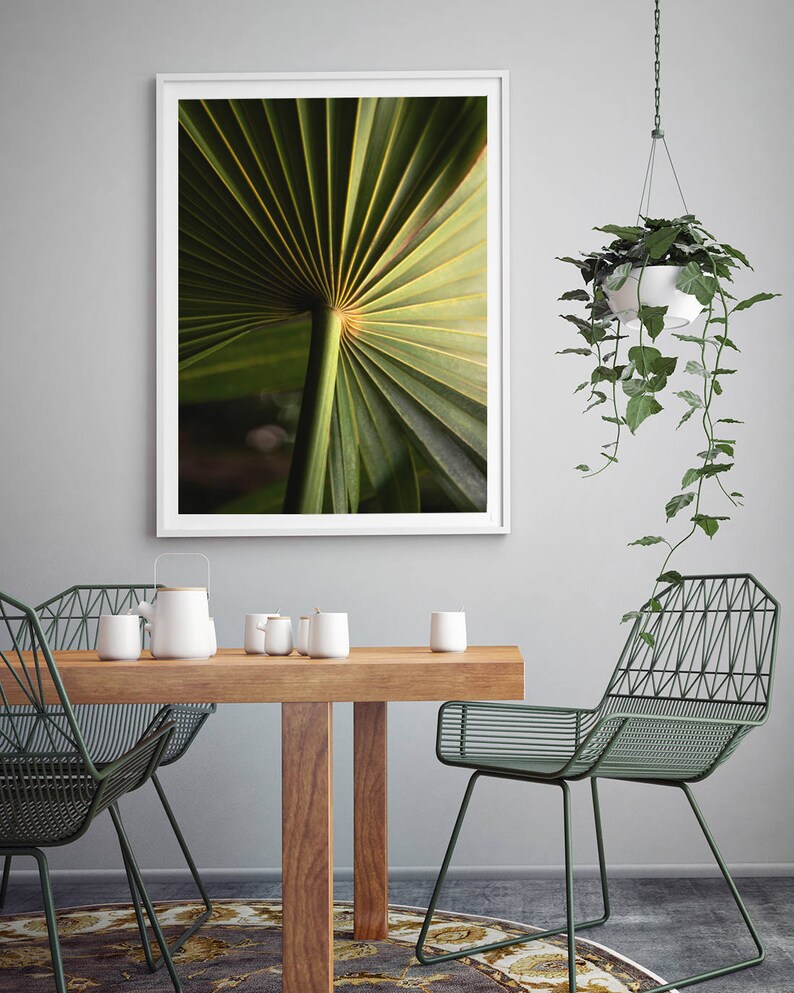 Palm Tree Print / Botanical Wallpaper / Art Deco Furniture / - Etsy
