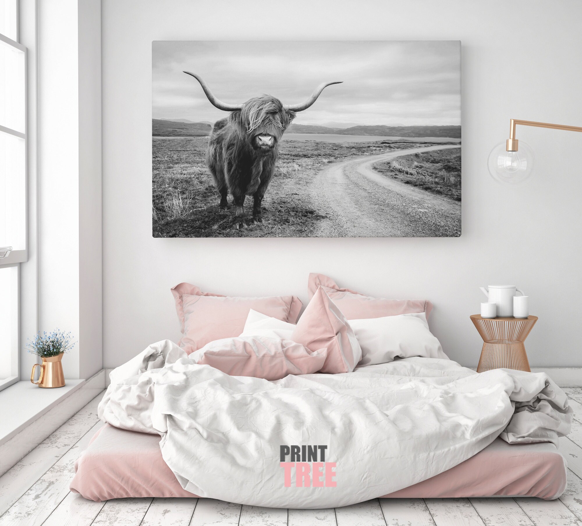 Highland Cow / Modern Farmhouse Decor Print / Printable Poster for ...