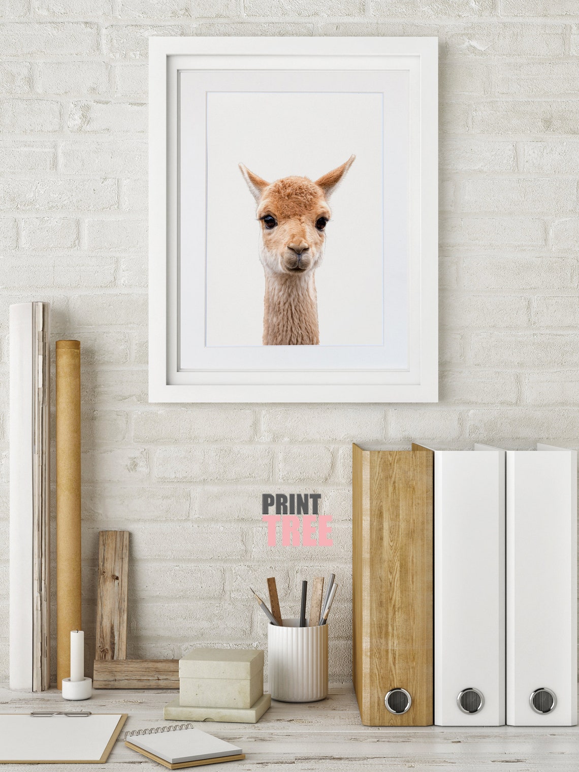 Baby Llama Print / Printable Gift / Llama Nursery Wall Art / | Etsy