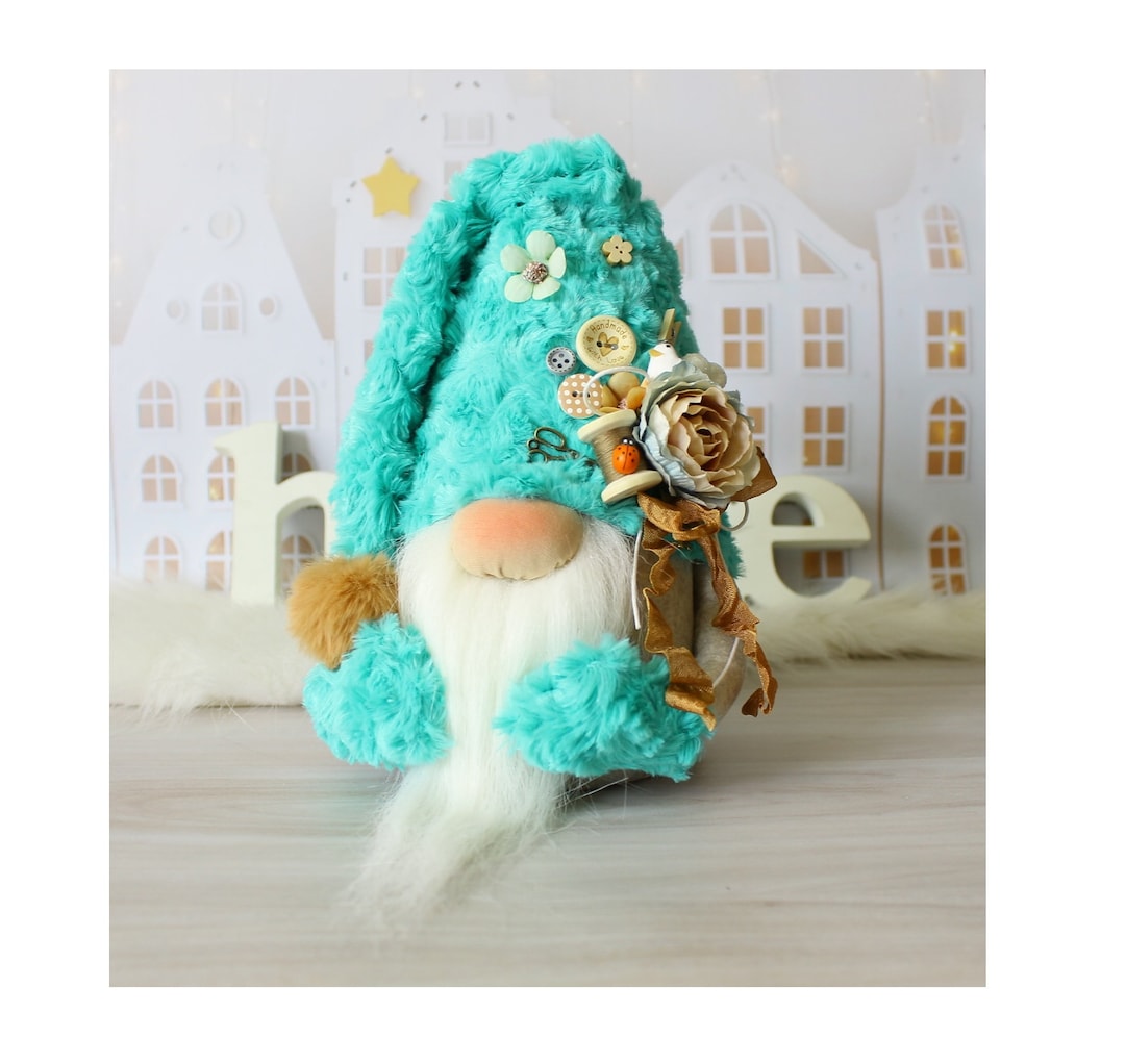 Green Plush Gnome Gnome Tailor Christmas Dwarf Gift for - Etsy