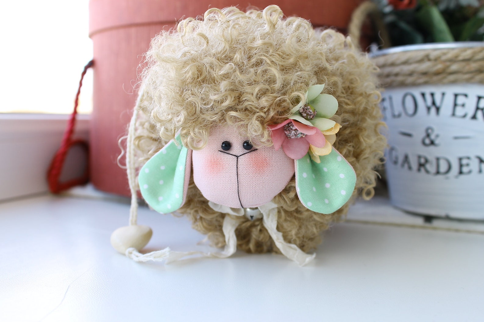 Fur Sheep Doll Ukrainian Soft Toy Ukrainain Flag Tilda Lamb | Etsy