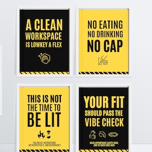 Funny Lab Safety Posters, Science Classroom Decor (digital Download) - Etsy