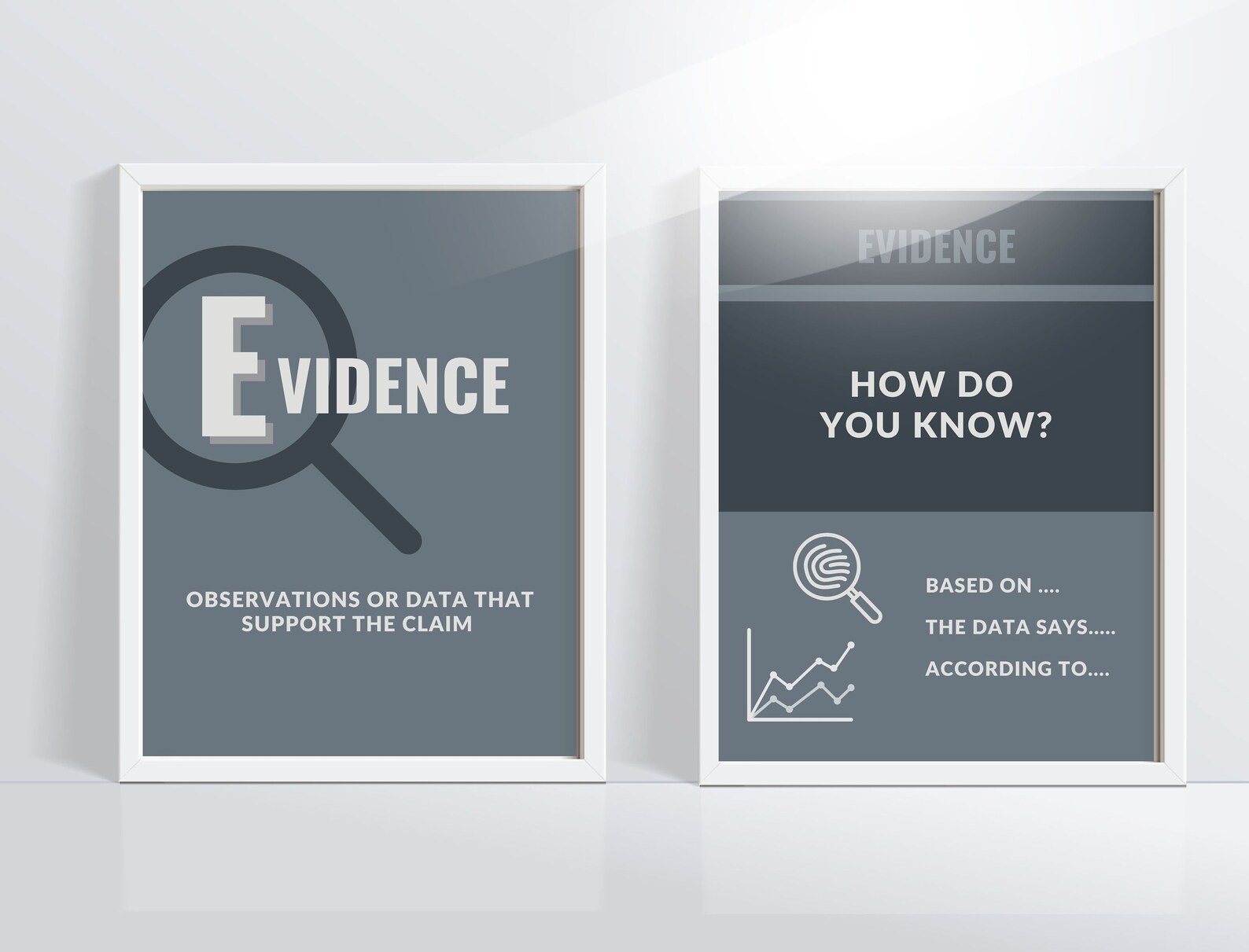 Claim Evidence Reasoning CER Poster / Science Classroom Poster / NGSS ...