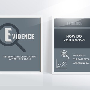 Claim Evidence Reasoning CER Poster / Science Classroom Poster / NGSS ...