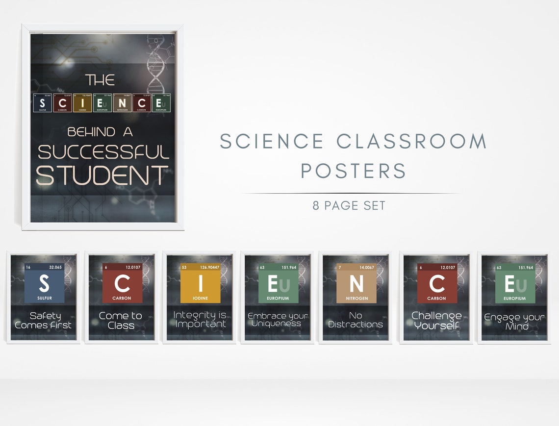 S.C.I.E.N.C.E. Classroom Banner / Science Poster / Classroom - Etsy