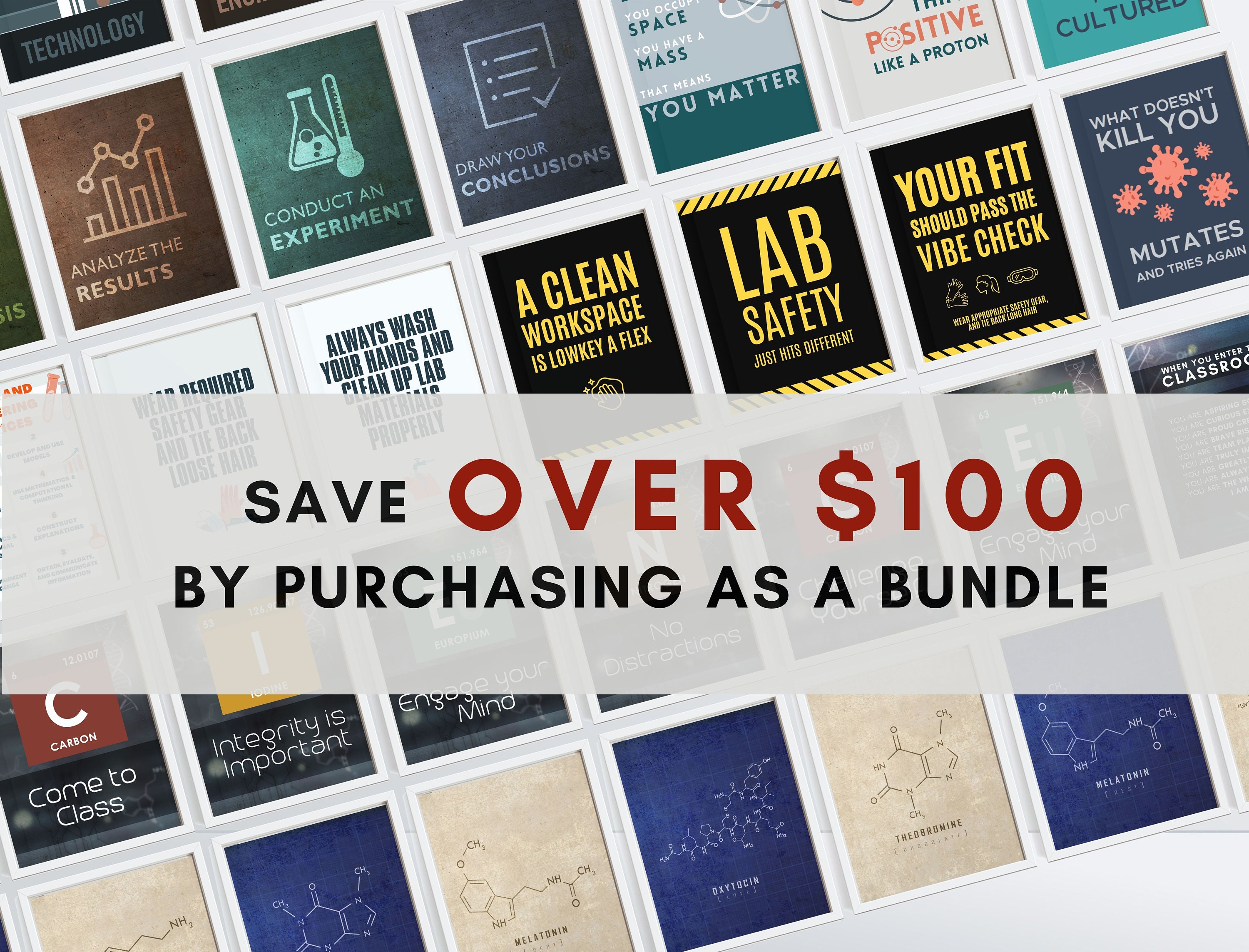 Ultimate Science Classroom Poster Set/ Scientific Method Poster ...