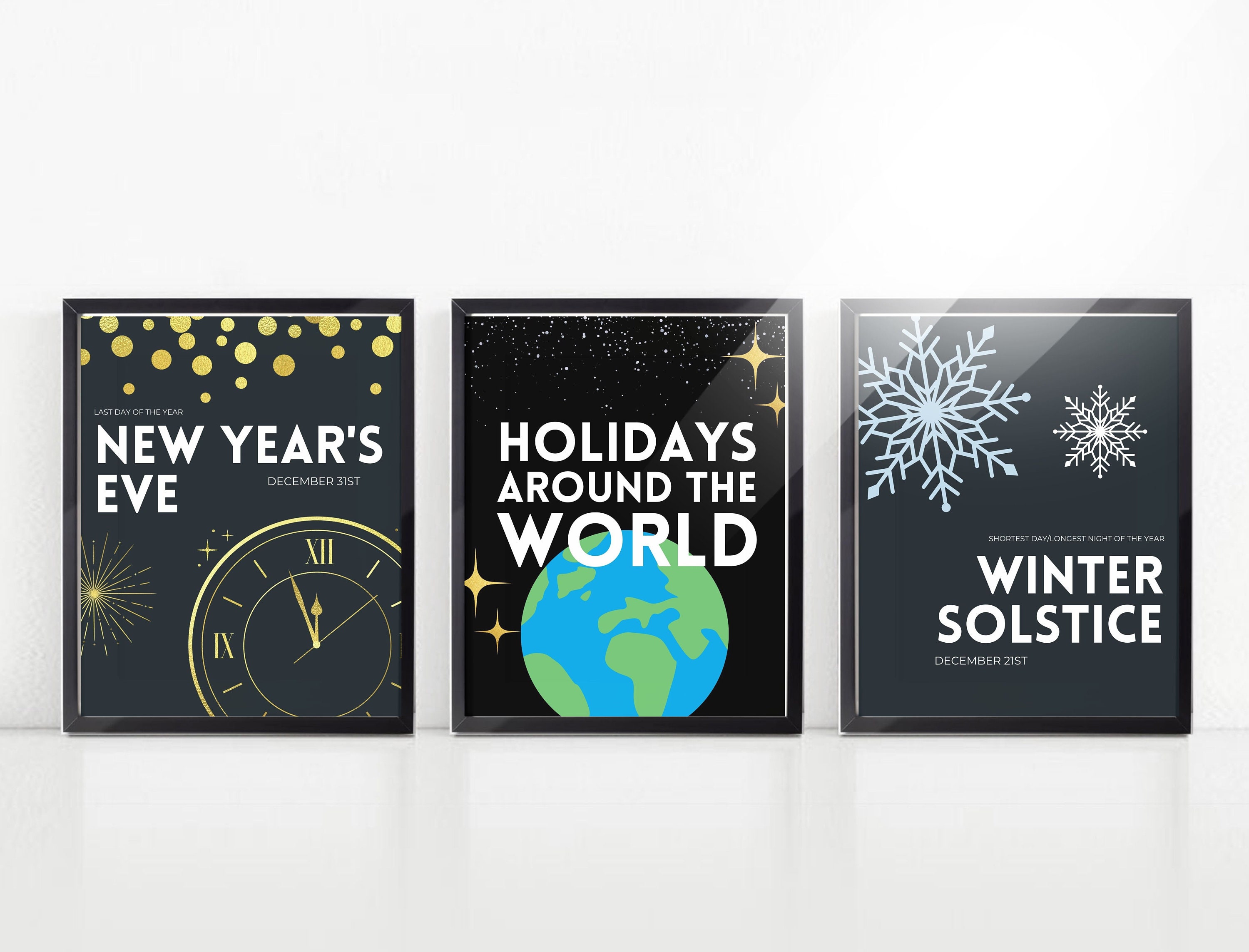 Holidays Around the World Printable/winter Holiday Bulletin Board Set ...