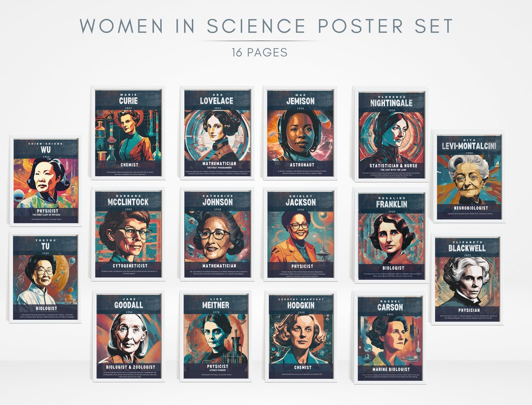 Famous Women Scientists Classroom Posters (set of 16) /science ...