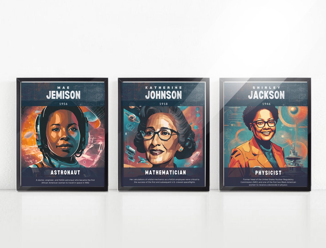 Famous Black Scientists Classroom Posters set of 9 /science Classroom ...