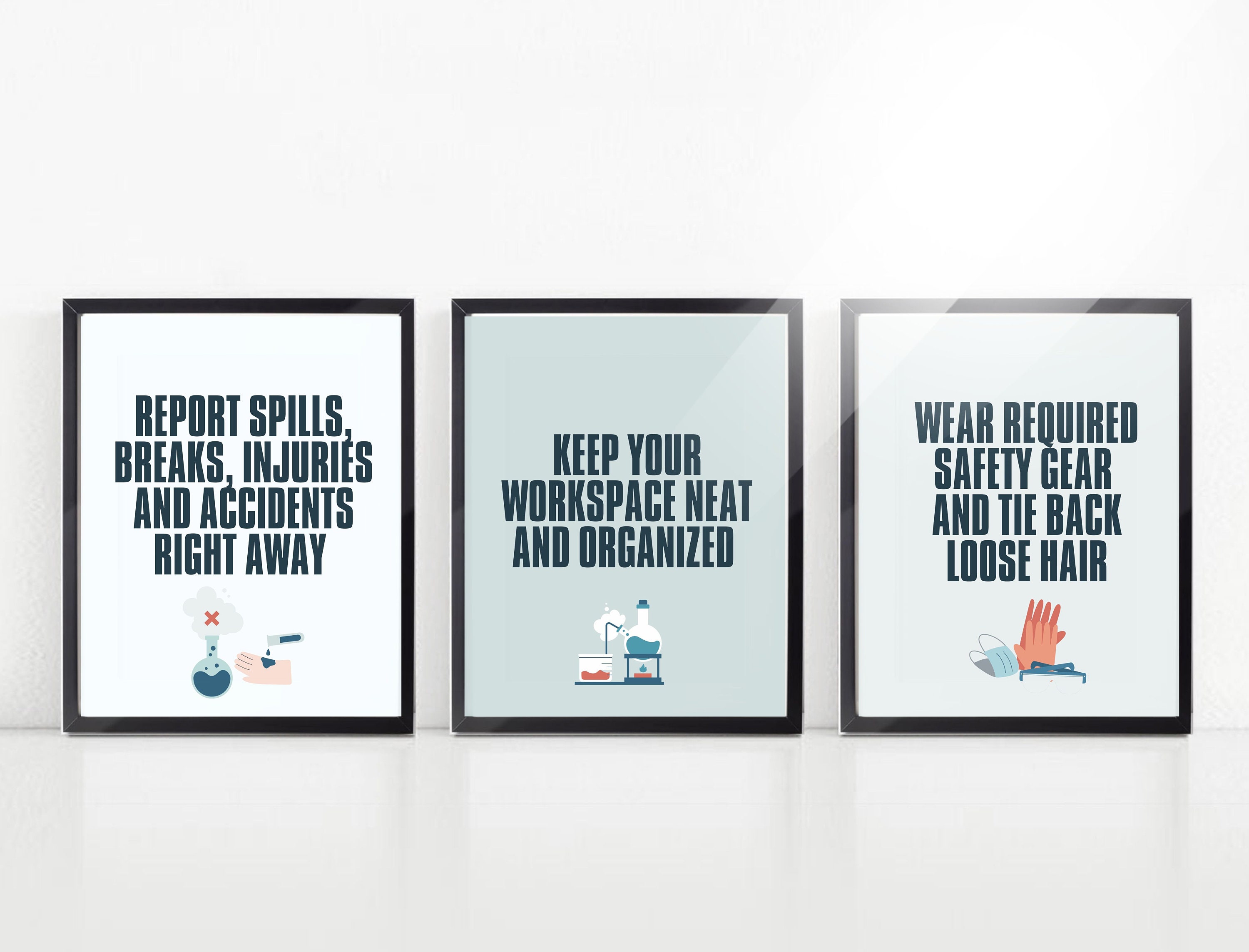 Science Classroom Lab Safety Posters / High School, Middle School ...