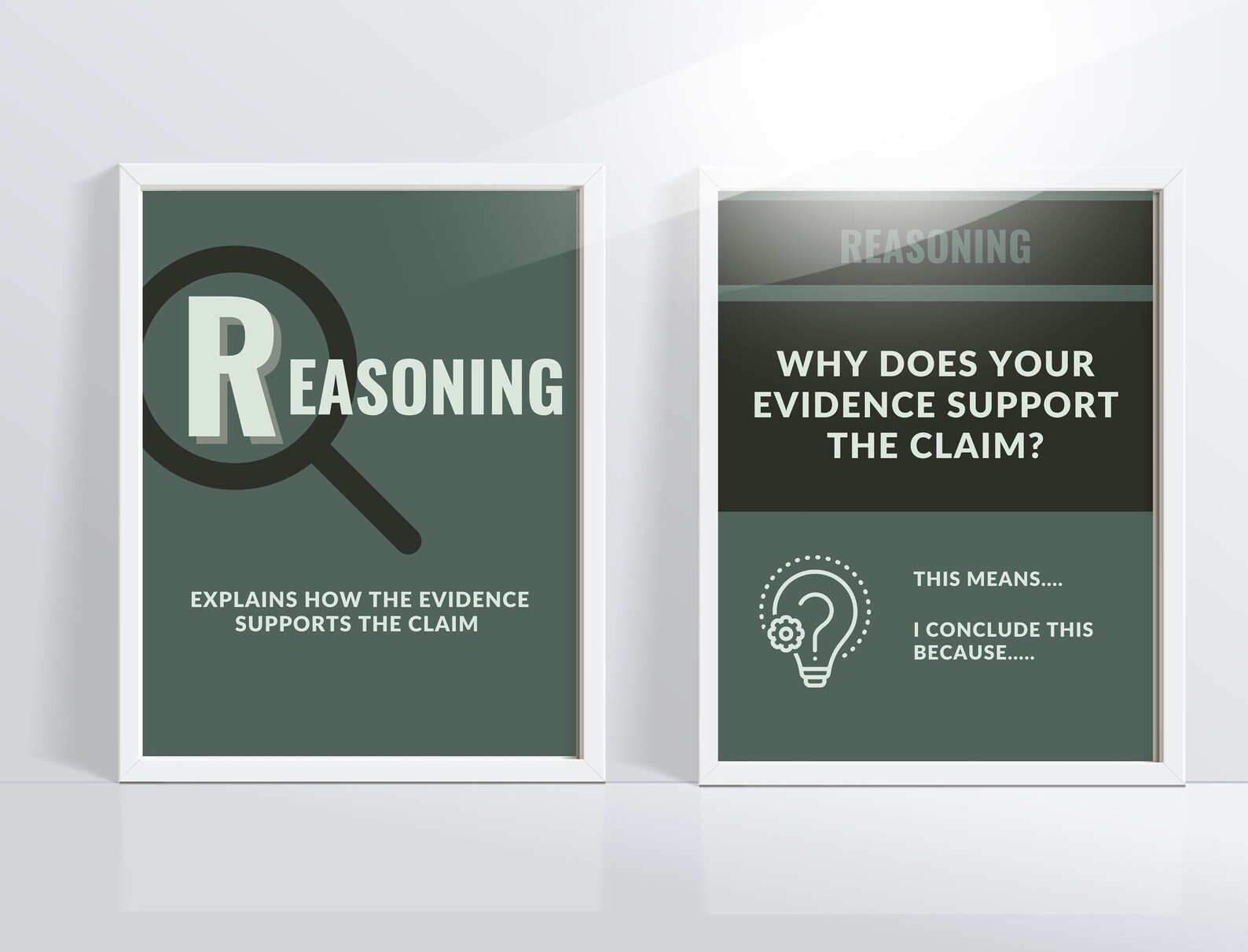 Claim Evidence Reasoning CER Poster / Science Classroom Poster / NGSS ...