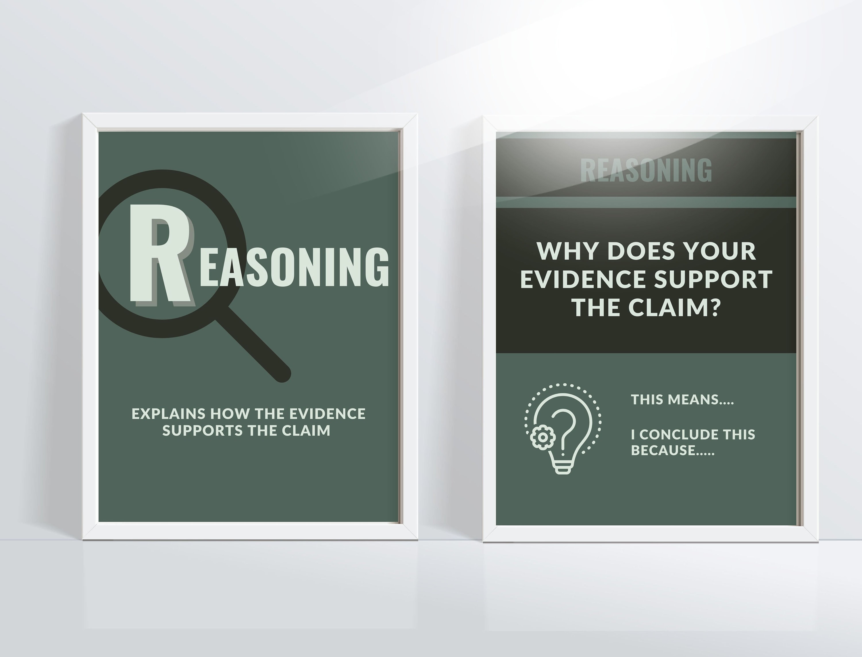 Claim Evidence Reasoning CER Poster / Science Classroom Poster / NGSS ...