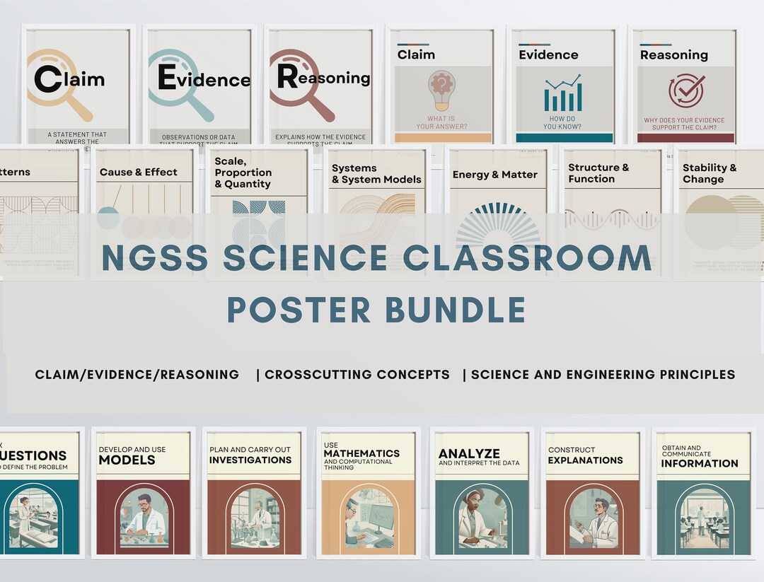 NGSS Bundle Crosscutting Concepts / CER / Science and Engineering Principles / Scientific Method ...