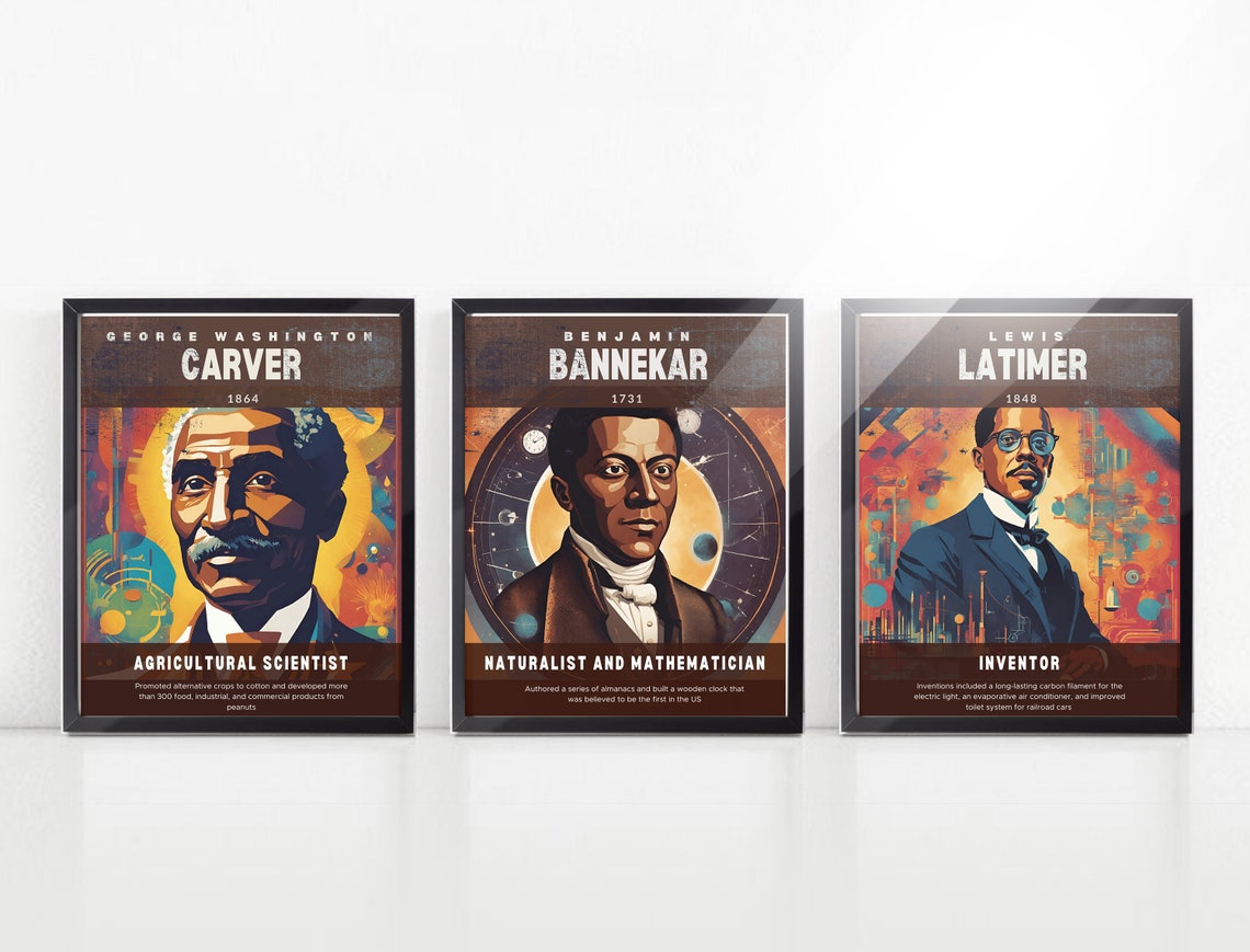 Famous Black Scientists Classroom Posters set of 9 /science Classroom ...