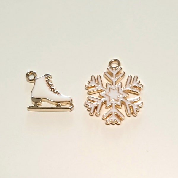 Ice Skate Charms - Etsy