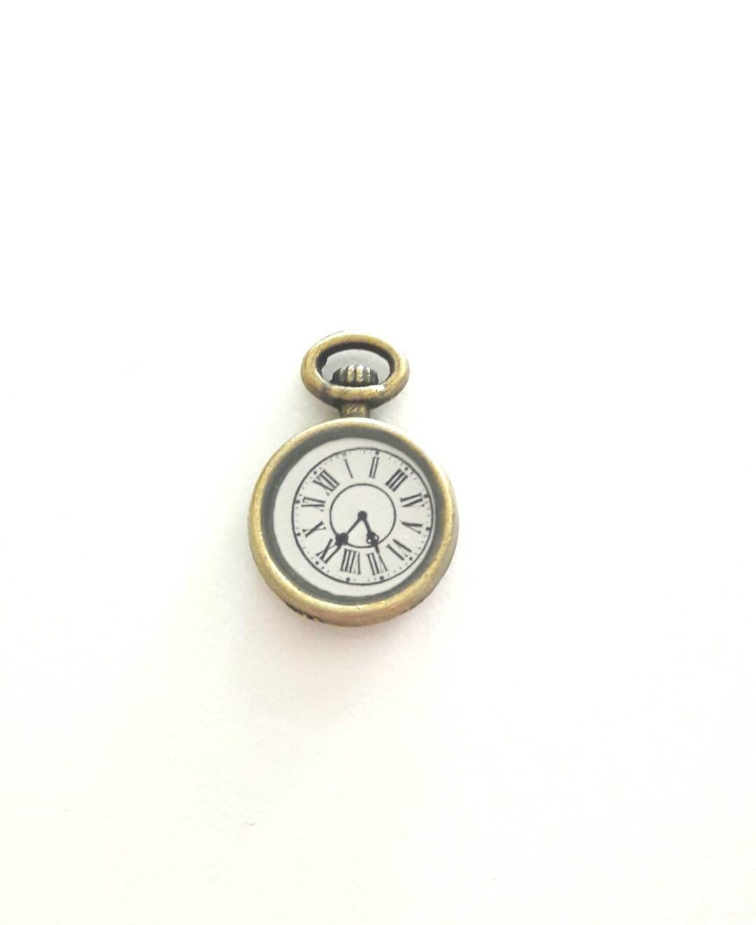 1 Pocket Watch Pendant Charm, Bronze Color 10 X 15 Mm - Etsy