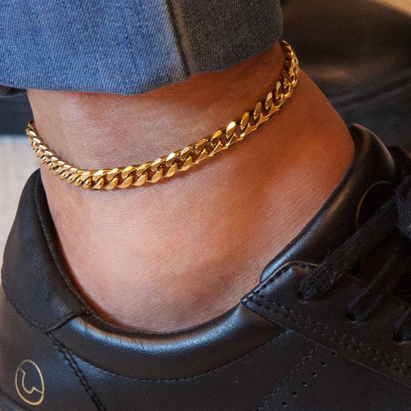 Gold Chain Anklet - Etsy