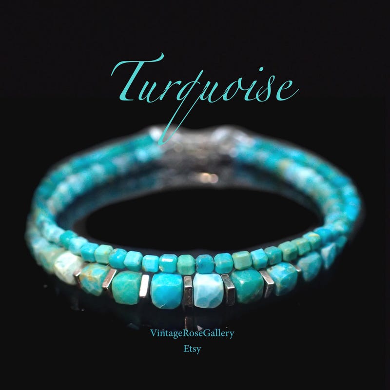 Turquoise Bracelets Real - Etsy
