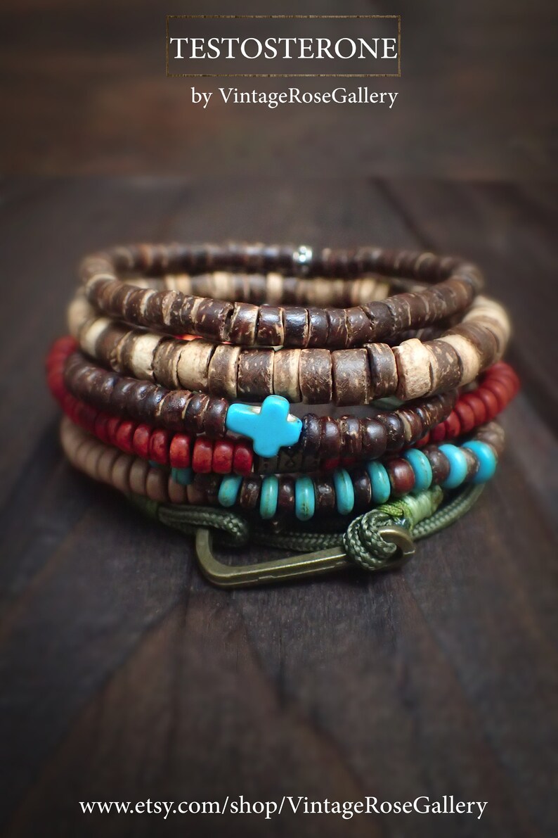 Mens Bracelet, Boho Mens Bracelet, Tribal Mens Bracelet, Gift for Men ...