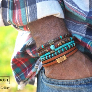 Mens Bracelet, Boho Mens Bracelet, Christmas Gift, Tribal Mens Bracelet ...