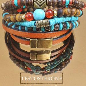 Mens Bracelet, Boho Mens Bracelet, Christmas Gift, Tribal Mens Bracelet ...