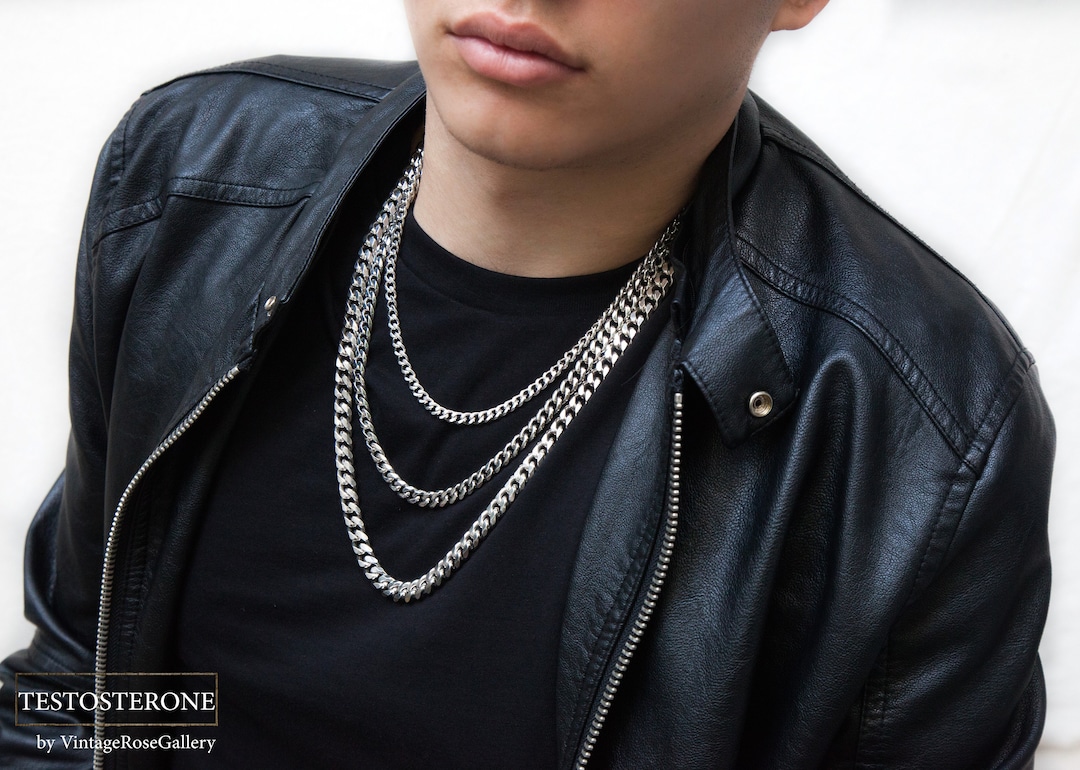 Mens Stainless Steel Chain Necklace: 5mm 7mm 9mm Curb Link - Etsy