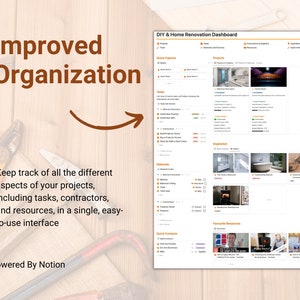Notion Template Home Renovation Planner - Home Renovation Budget ...