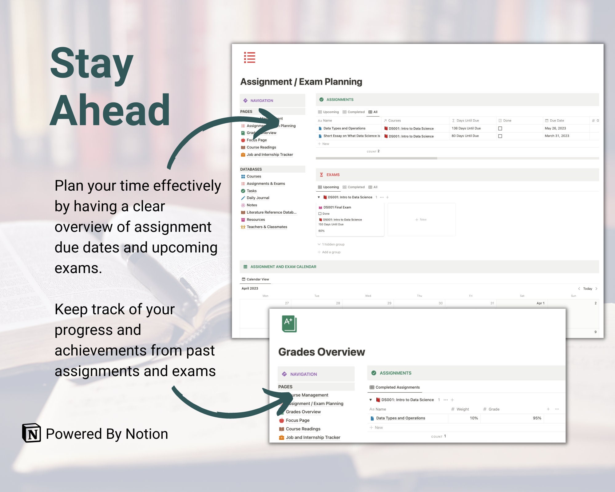 Notion Template Student Planner, Study Planner, Course Planner, College ...