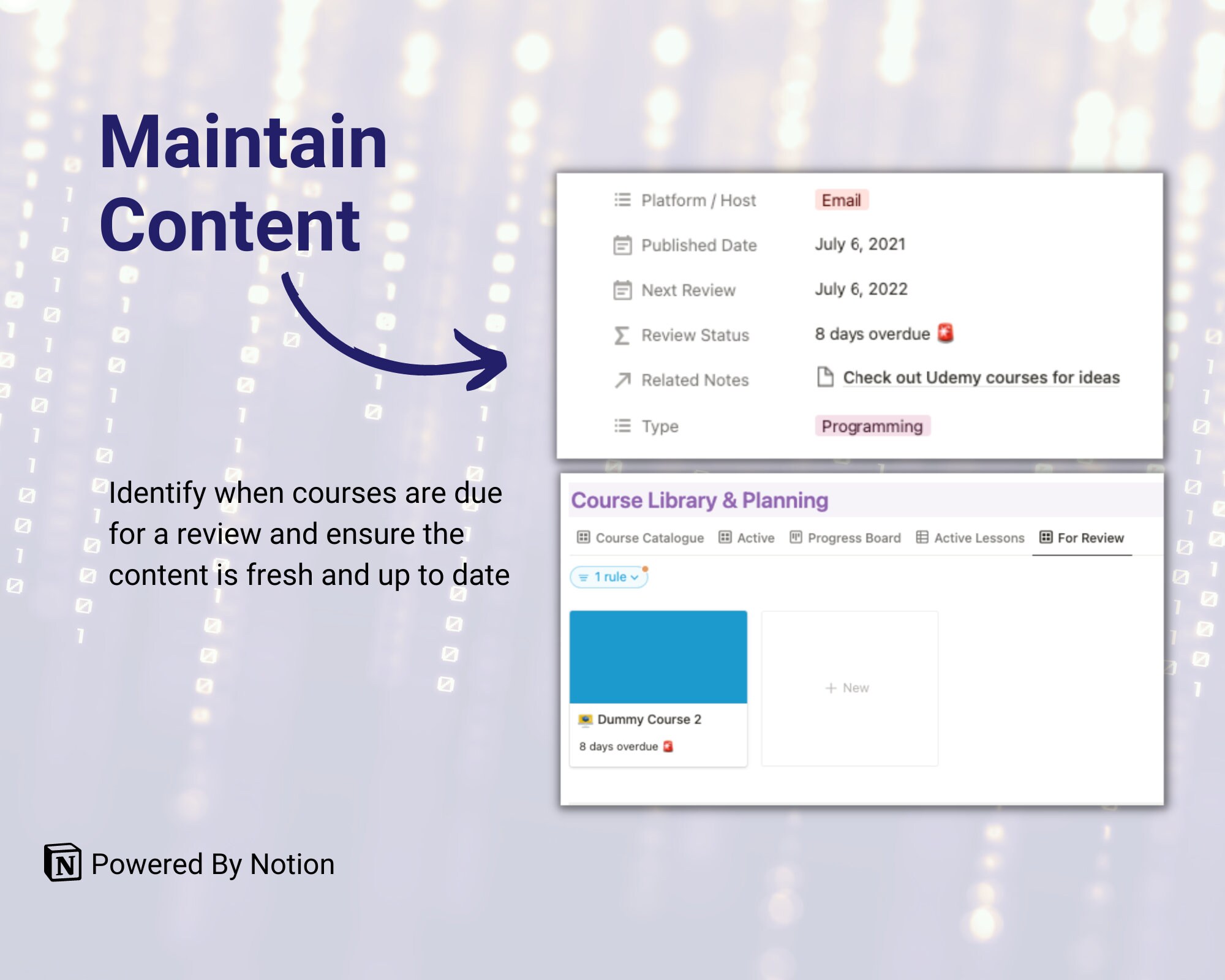 Course Creation Notion Dashboard Notion Template Course Creation Planner Course Creation