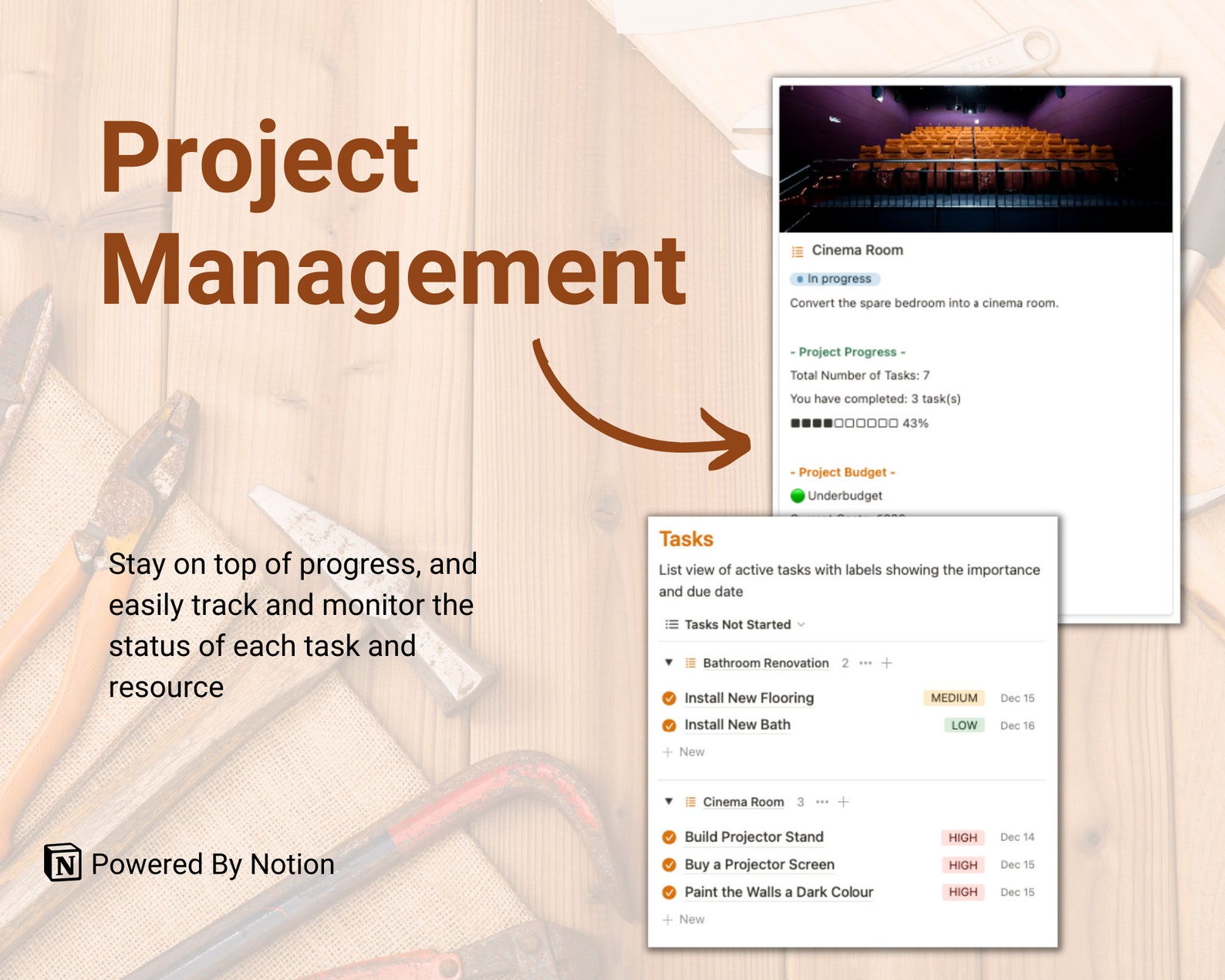 Notion Template Home Renovation Planner - Home Renovation Budget ...