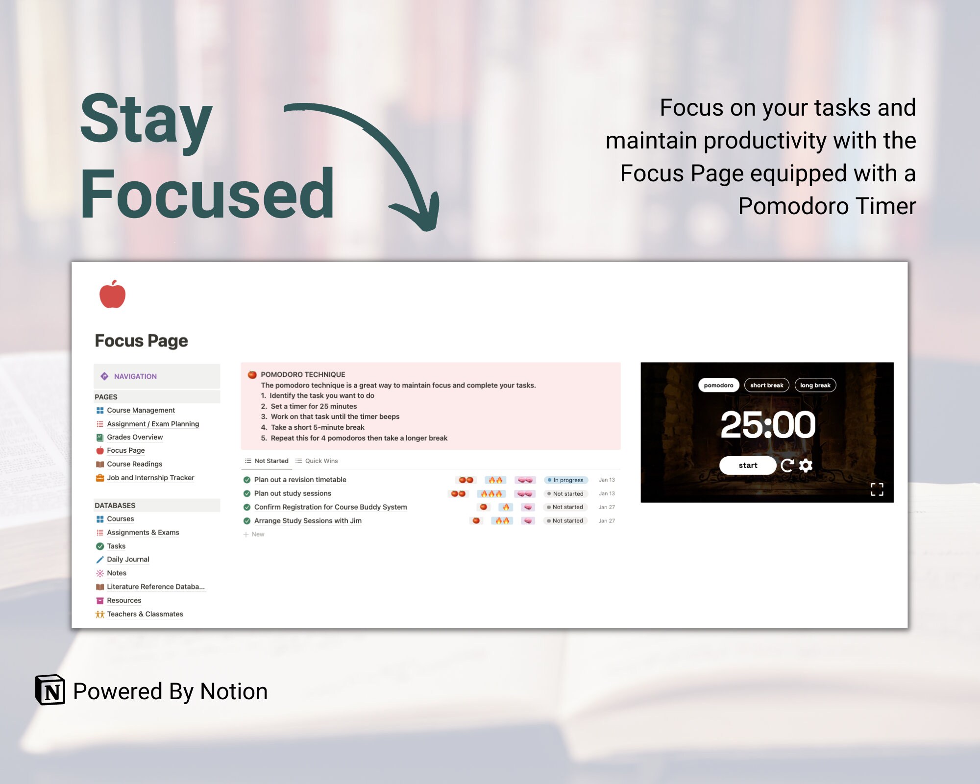 Notion Template Student Planner, Study Planner, Course Planner, College ...