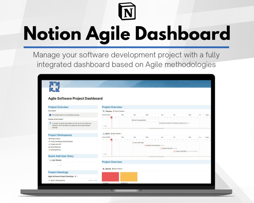 Agile (scrum) Project Management Notion Template - Etsy