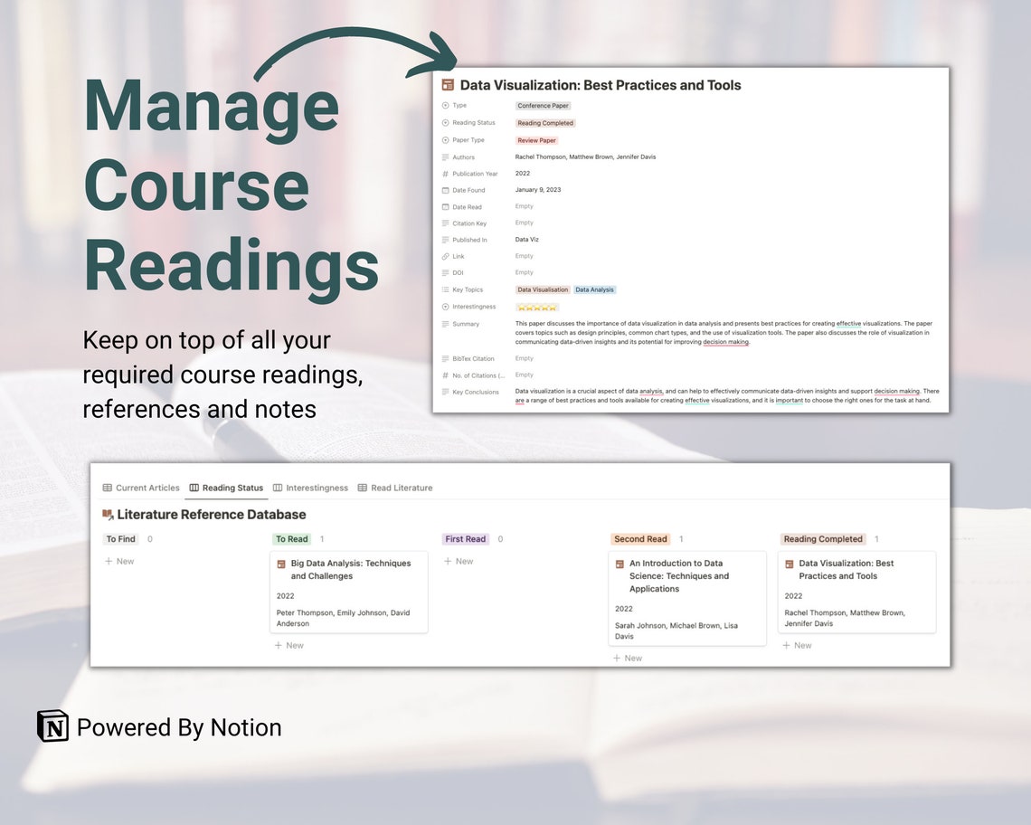 Notion Template Student Planner, Study Planner, Course Planner, College ...