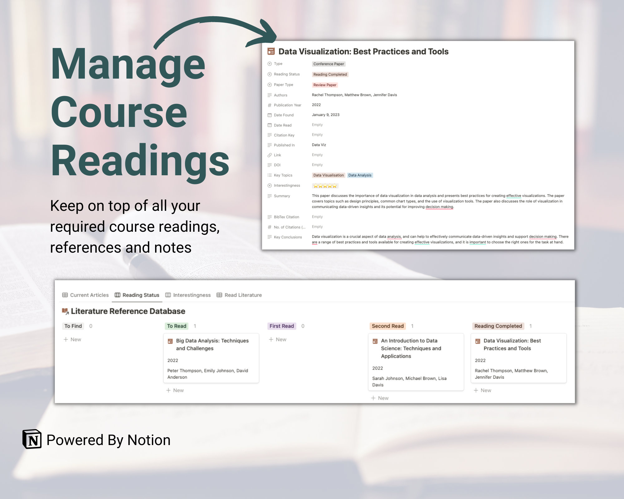 Notion Template Student Planner, Study Planner, Course Planner, College ...